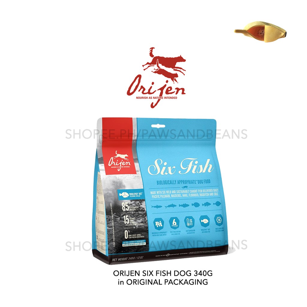 Orijen Six Fish Dog Food 340g in Original Packaging | Lazada PH