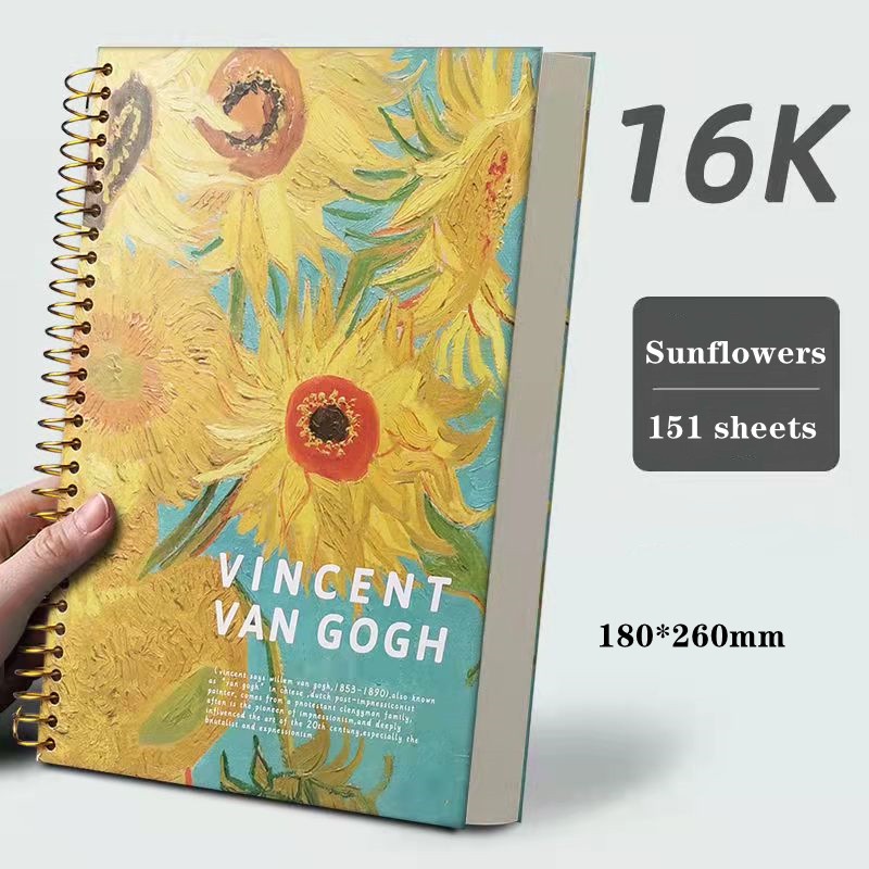 World-famous Painting dairy Coil notebook College notebook school ...