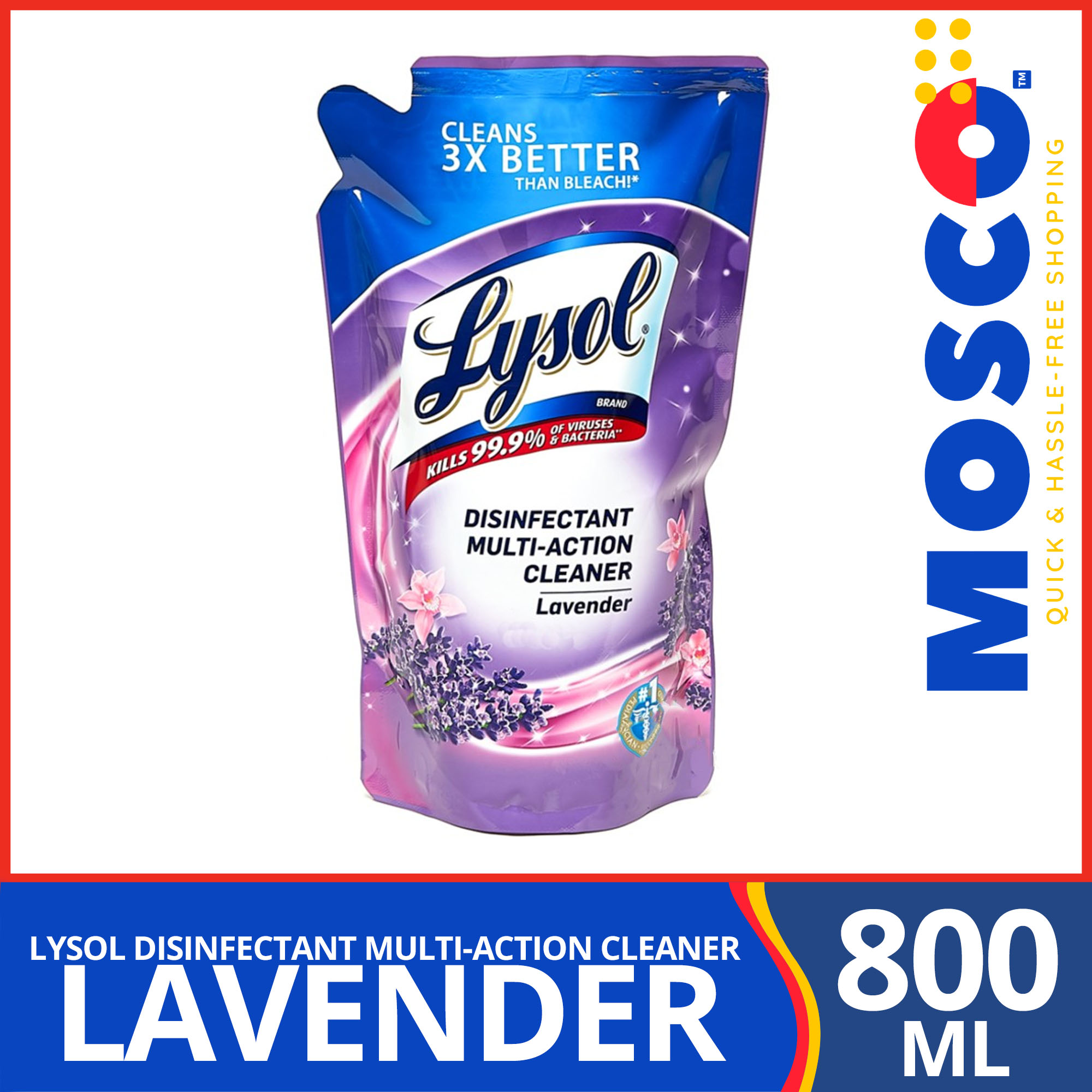 LYSOL Disinfectant Lavender Multi-Action Cleaner 800mL | Lazada PH