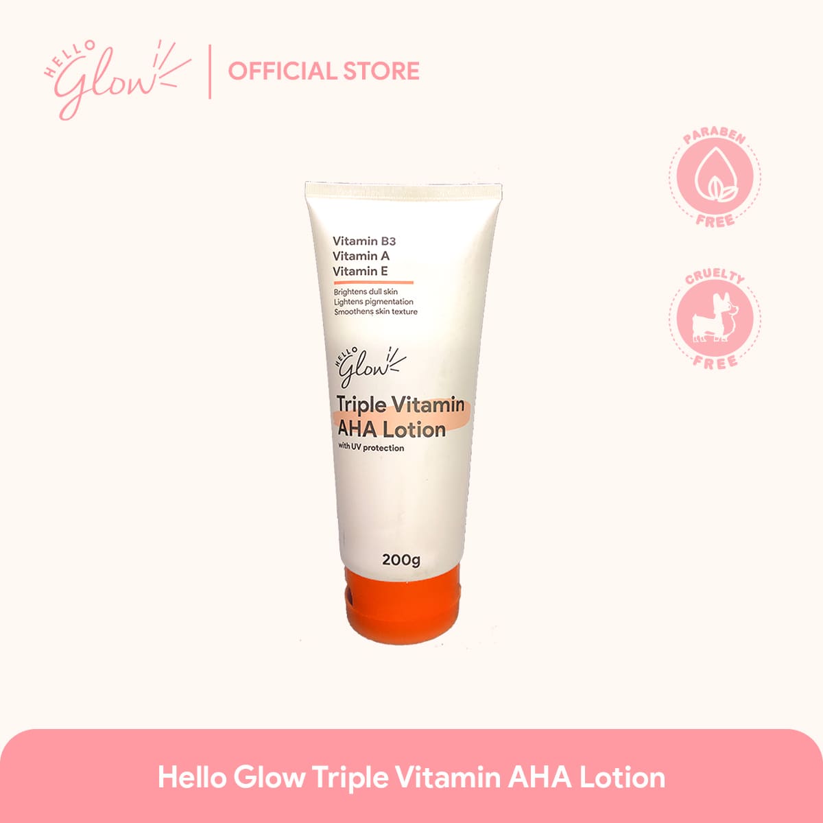 Hello Glow Triple Vitamin AHA Lotion 200g | Lazada PH
