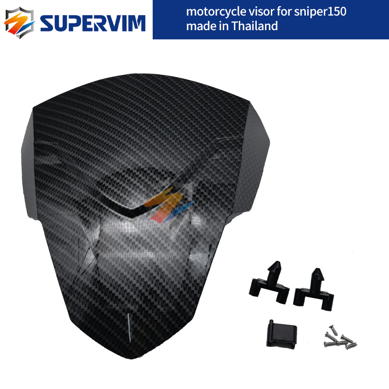 Supervim Motorcycle Visor For Sniper 150 Carbon / Matte Black Made IN ...