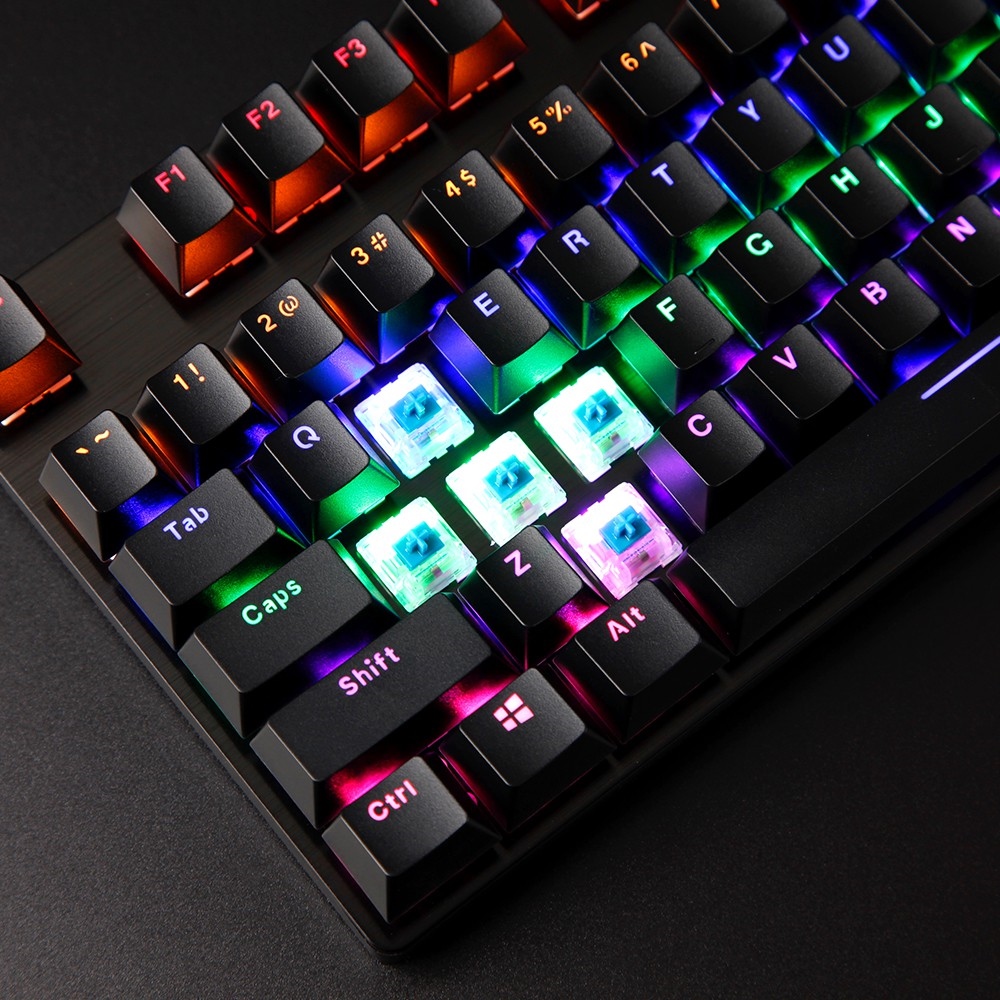 Rapoo V500 Pro Gaming Mechanical Keyboard Blue Switch RGB LED Breathing ...