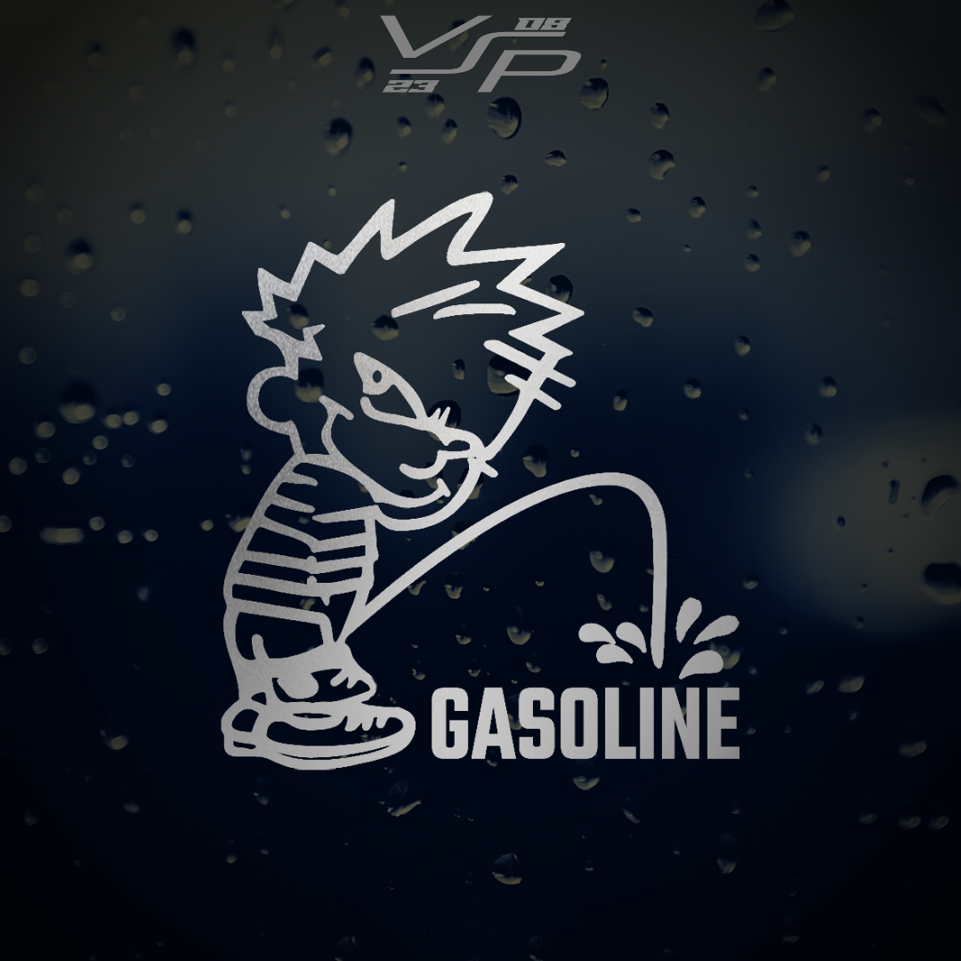 PEEBOY Car Gas Tank Cover Sticker Decal UNLEADED DIESEL GASOLINE ...
