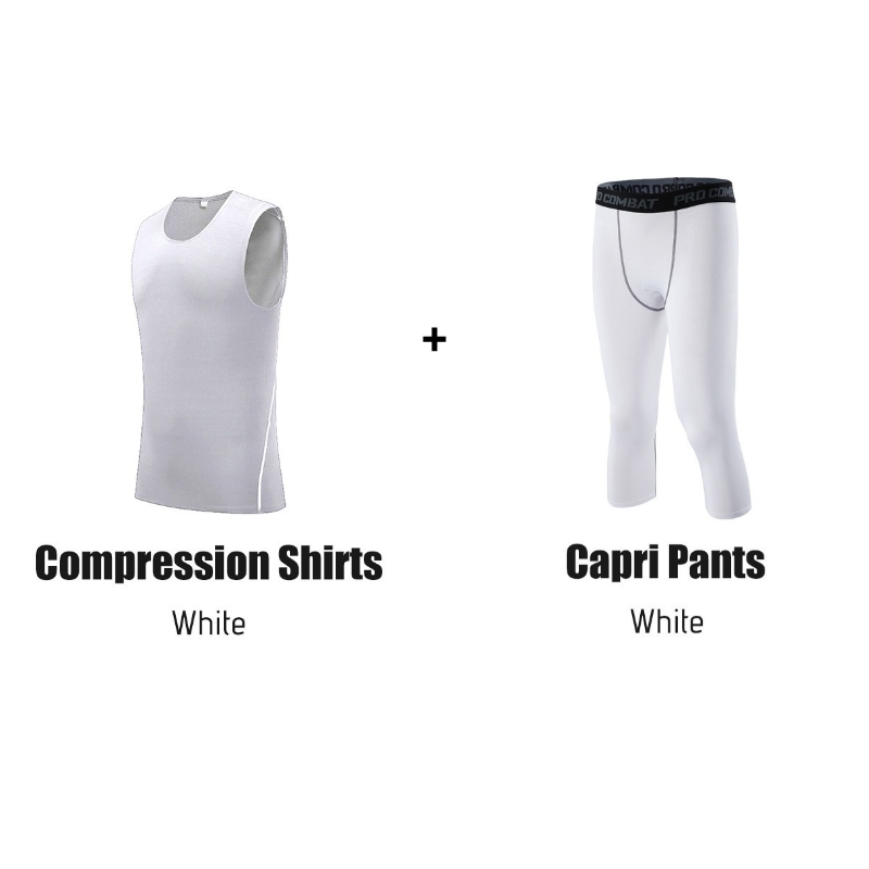 Basketball Men's Compression Set Quicky Dry Basketball Leggings ...
