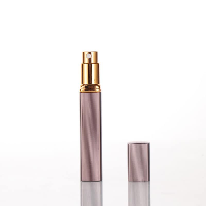 Metal Case Glass Tank Perfume Bottle Aluminum Nozzle Spray Refillable ...