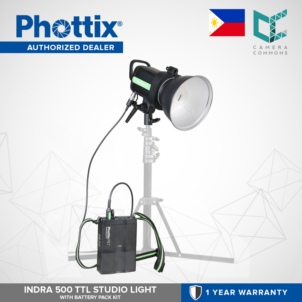 Phottix Indra 500 TTL Studio Light and Battery Pack Kit PH00306 | Lazada PH