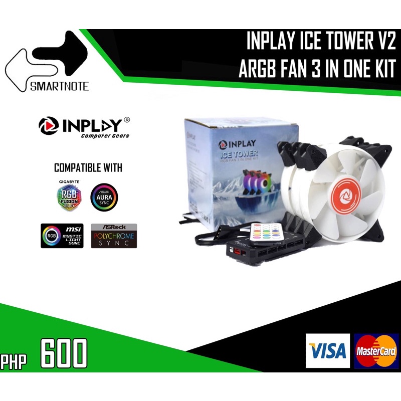 【Ready Stock】 INPLAY ICE TOWER V2.0 ARGB FAN 3 IN ONE KIT | Lazada PH