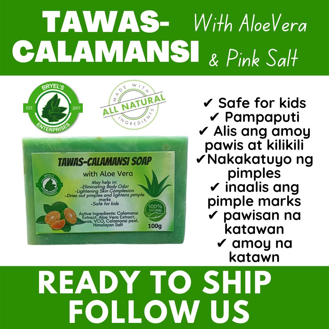 BRYELS CARETAWAS CALAMANSI SOAP with ALOE VERA WITH HIMALAYAN PINK SALT ...