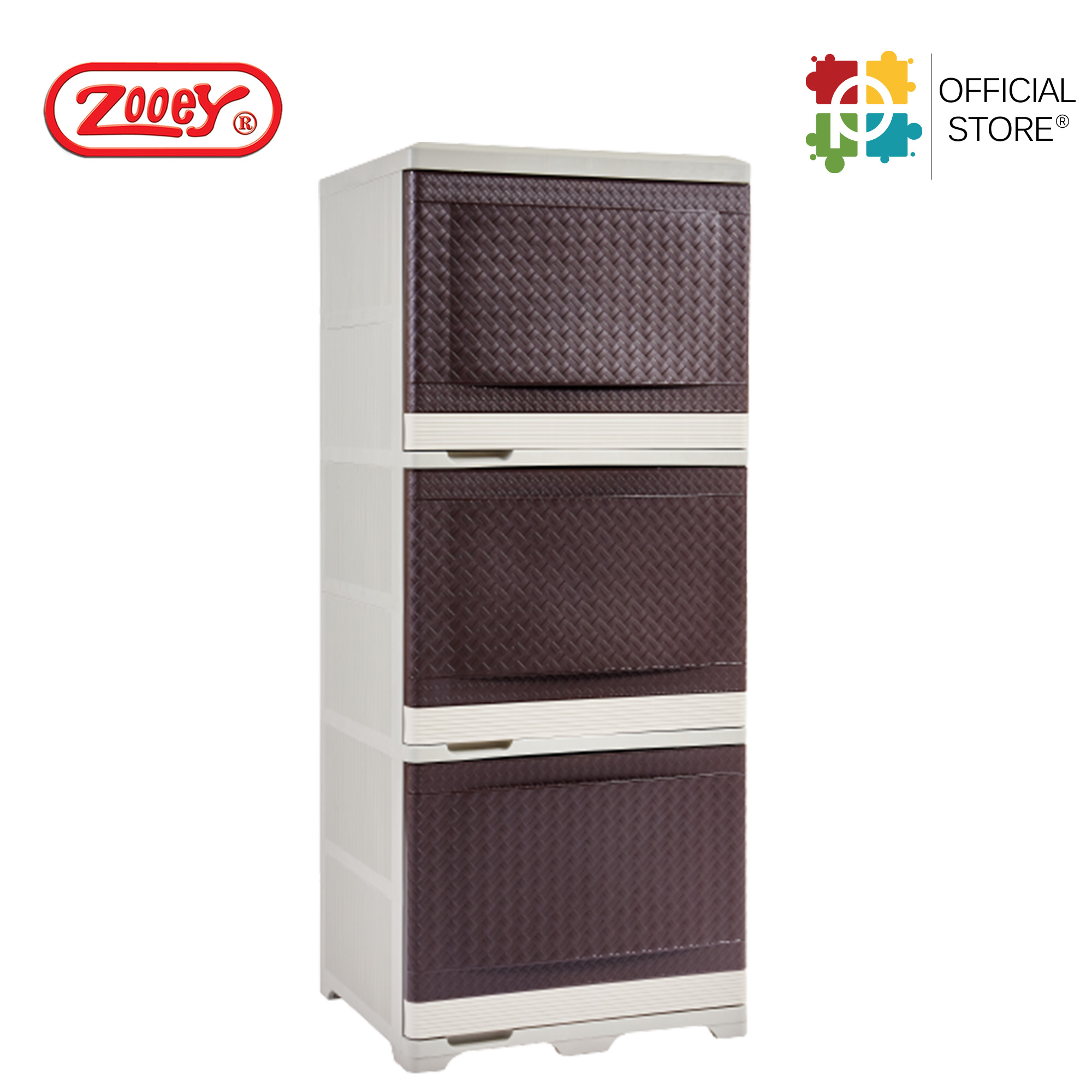 Zooey Starbox Rattan TRIO CABINET 3layer/Wardrobe | Lazada PH