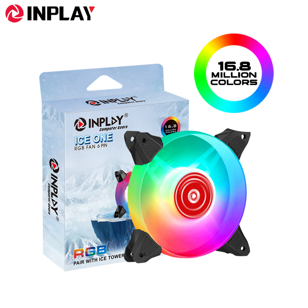 Inplay ICE TOWER 3-In-1 Case Fan Kit | ARGB Dual Sync Mode With Remote ...