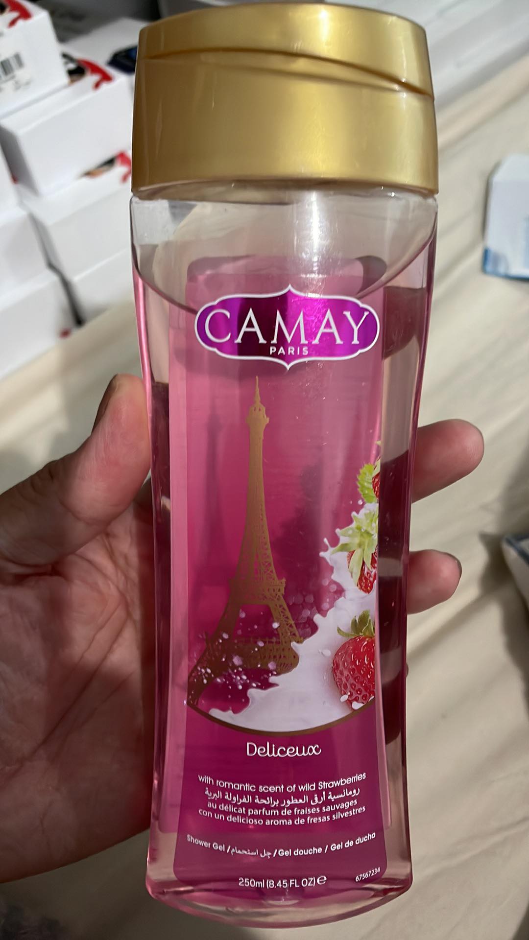 CAMAY SHOWER GEL DELICEUX STRAWBERRY (PINK) 250ML | Lazada PH