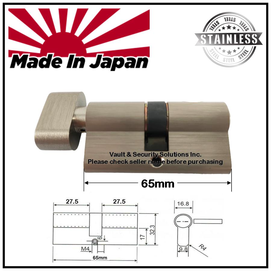 Mortise Cylinder Lock Only LK102 65mm Stainless Steel Made in Japan ...