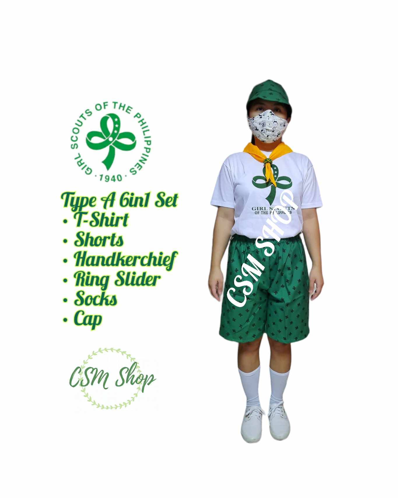[School Uniform] Girl Scout Uniform - 6in1 Junior Scout Set or Shirt ...