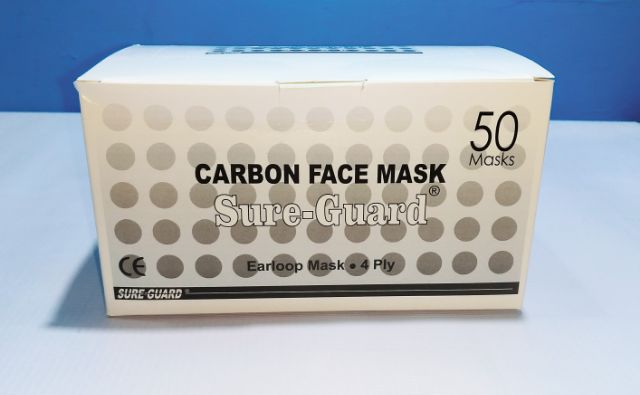 SURE-GUARD CARBON FACE MASK 4 PLY | Lazada PH