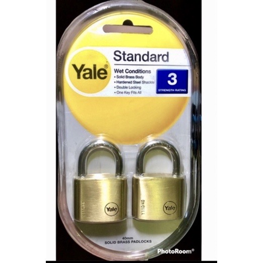 Yale Brass Padlock Y110 20mm/ 30mm / 40mm Wet / Dry Conditions ...