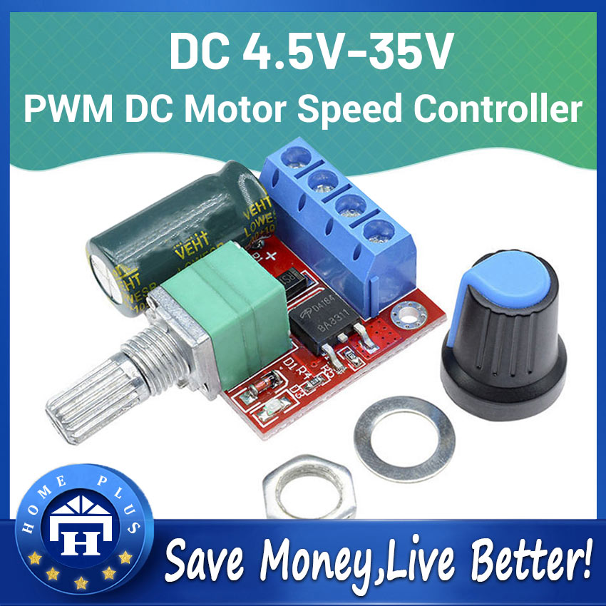 【Local delivery】 Mini DC-DC 4.5V-35V 5A 90W PWM DC Motor Speed ...