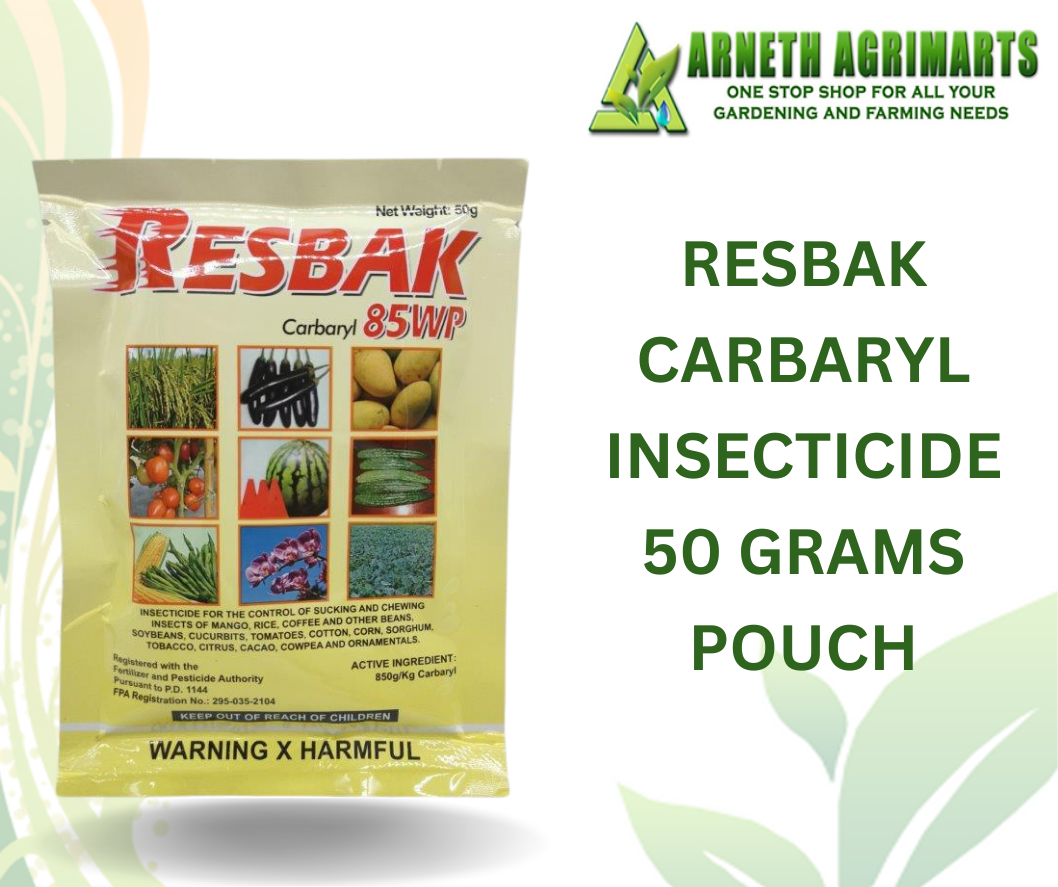 RESBAK CARBARYL INSECTICIDE for plants and pets ANTI-INSECT FOR SUCKING ...