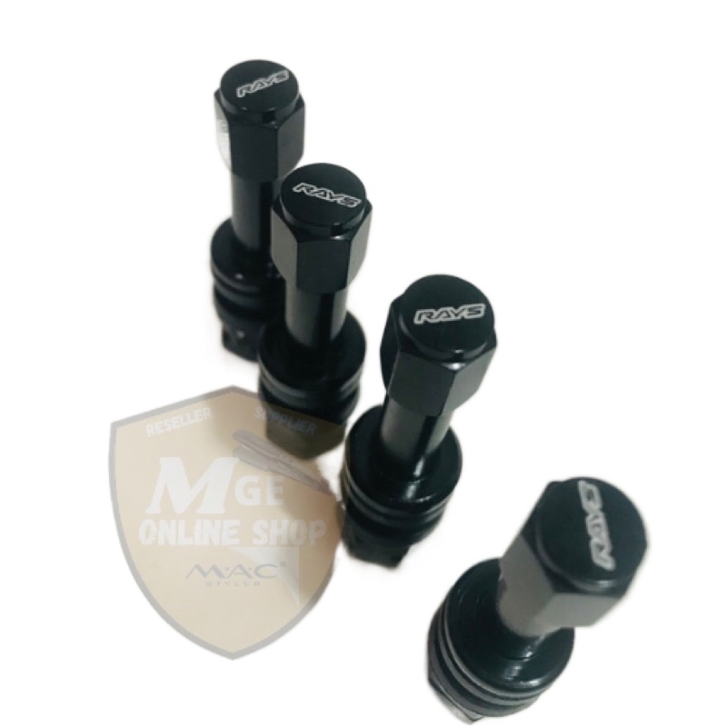 Rays 4pcs Aluminumin Car tubeless (Pito) Wheel Tire valvedust Cup ...