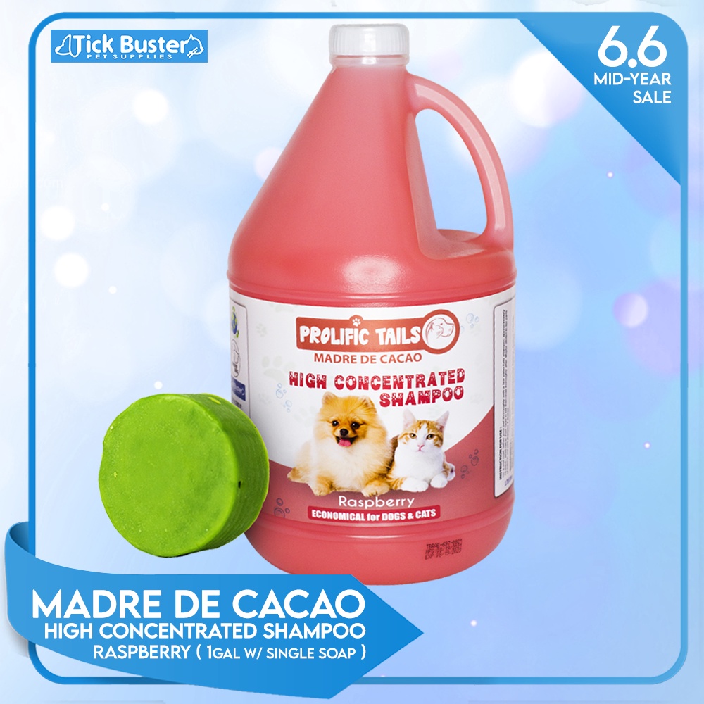 TBS-Prolific Tails Madre De Cacao Shampoo Gallon Raspberry Scent Anti ...