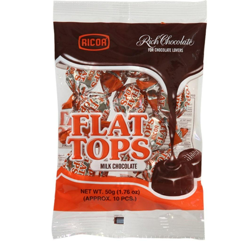 Ricoa Flat Tops Milk Chocolate 10s | Lazada PH