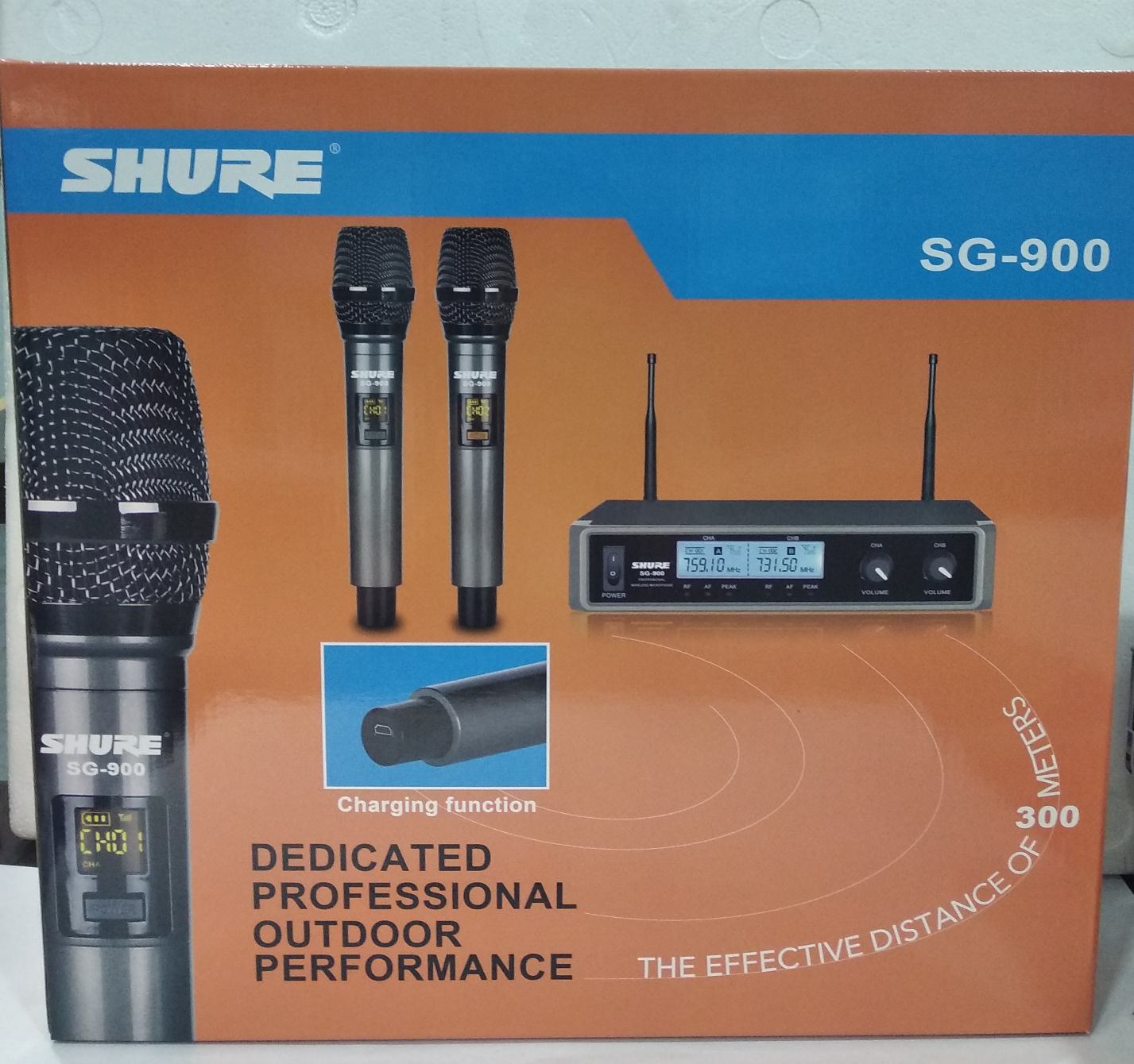 SHURE SG-900 wireless microphone with charging function | Lazada PH