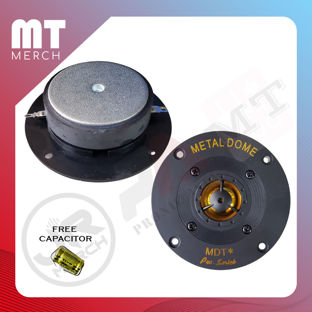 Dome Tweeter Speaker 4 inches 100 watts 8 ohms (I-01) w/ Free Capacitor ...