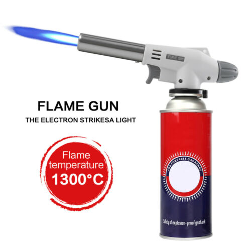 Butane Gas Welding Torches Adjustable Blow Culinary Torch Burner Gun ...