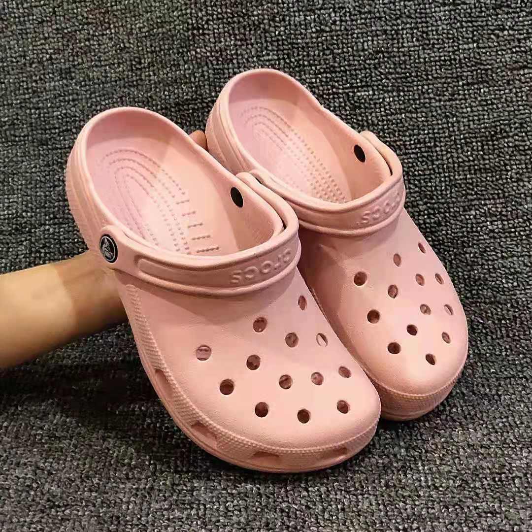 Genuine 100% Crocs couple sandals solid color official crocs sandals ...