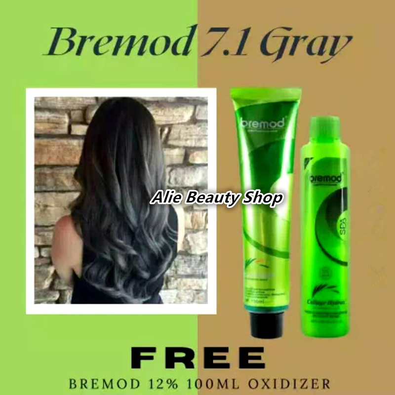 Bremod 7.1 + Bremod 12% 100ml Oxidizer FREE - Gray Bremod Hair Color ...
