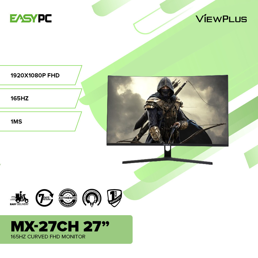 EasyPC| Viewplus MX-24CH/ mX-27CH/ MX-32CH Curved gaming monitor| 24 /27 and 32 inch| 165Hz ...