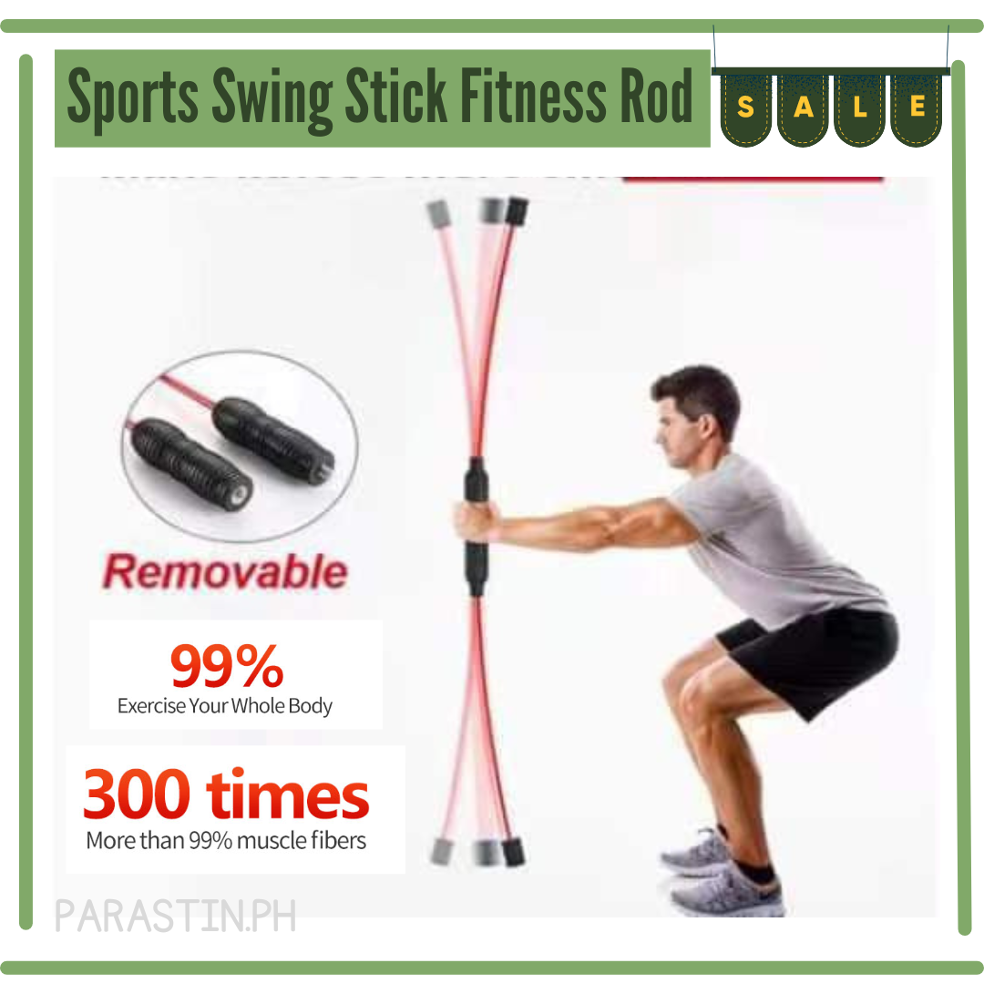 160CM/62.88INCH Detachable Training Stick Fitness Exercise Elastic ...