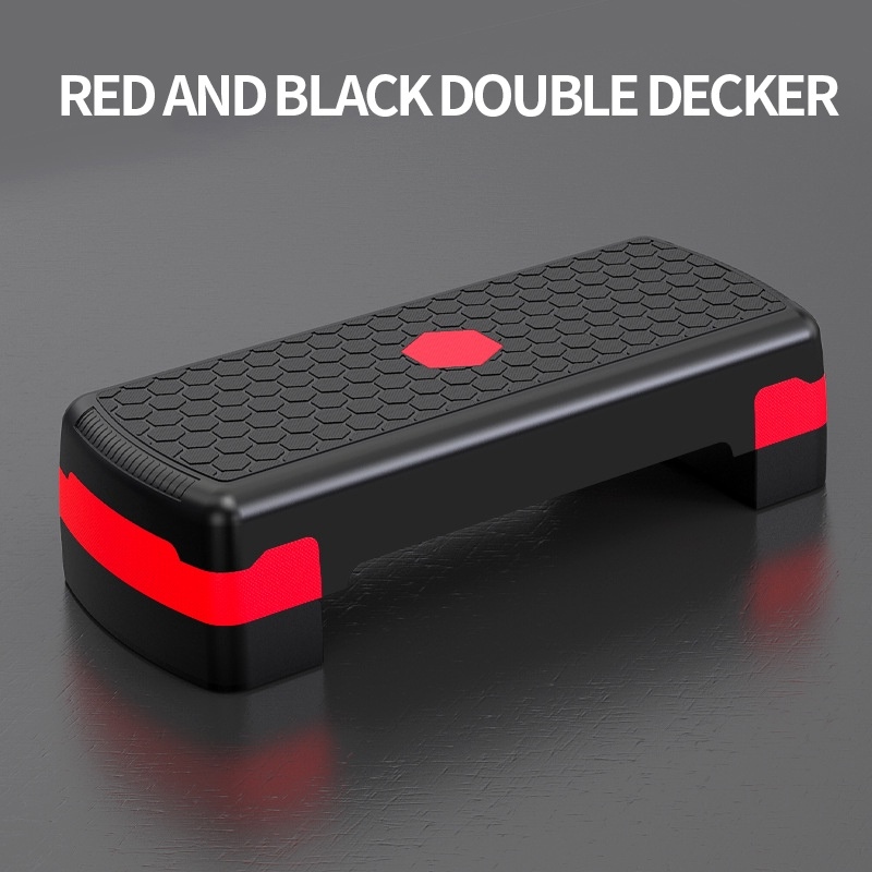 Aerobic Step Board Fitness Exercise Stepper Steps w/ Height Adjustment ...