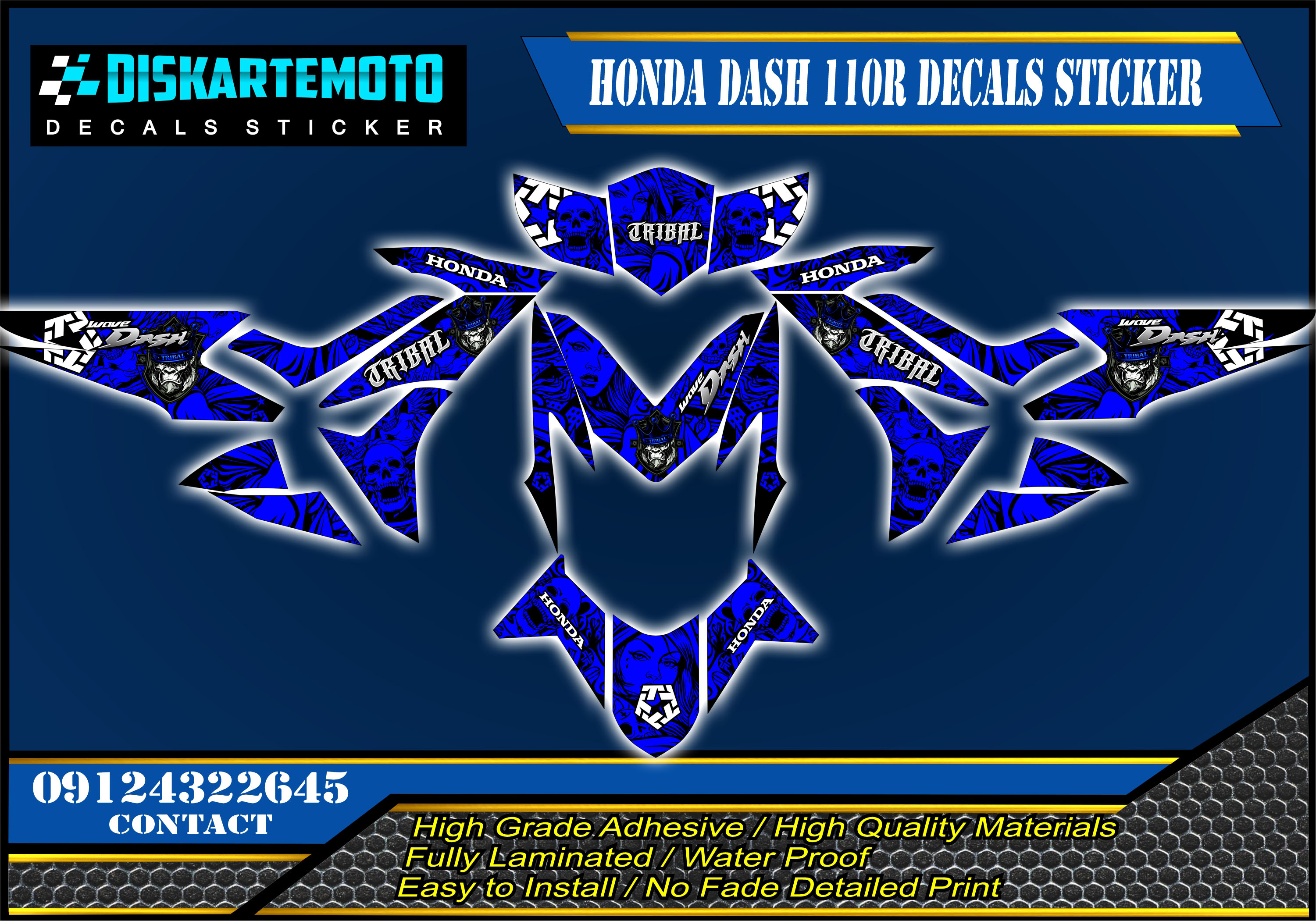 Honda Wave Dash 110r Decals | Lazada PH