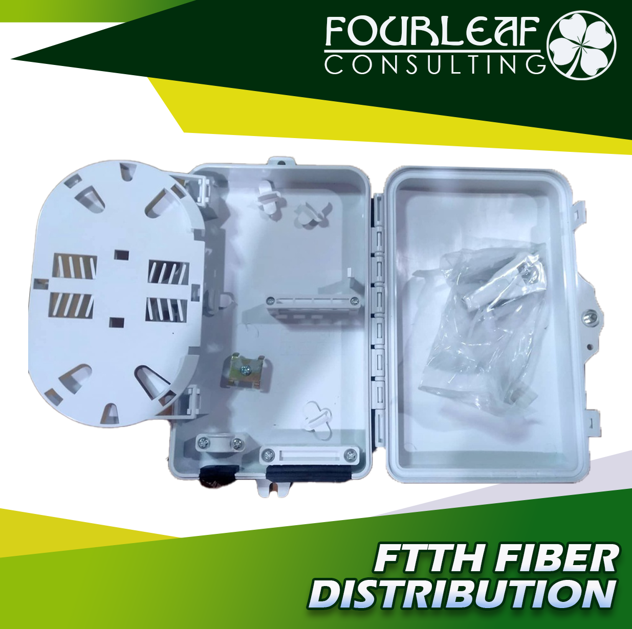 FTTH fiber distribution box 4-core fiber distribution box corridor ...