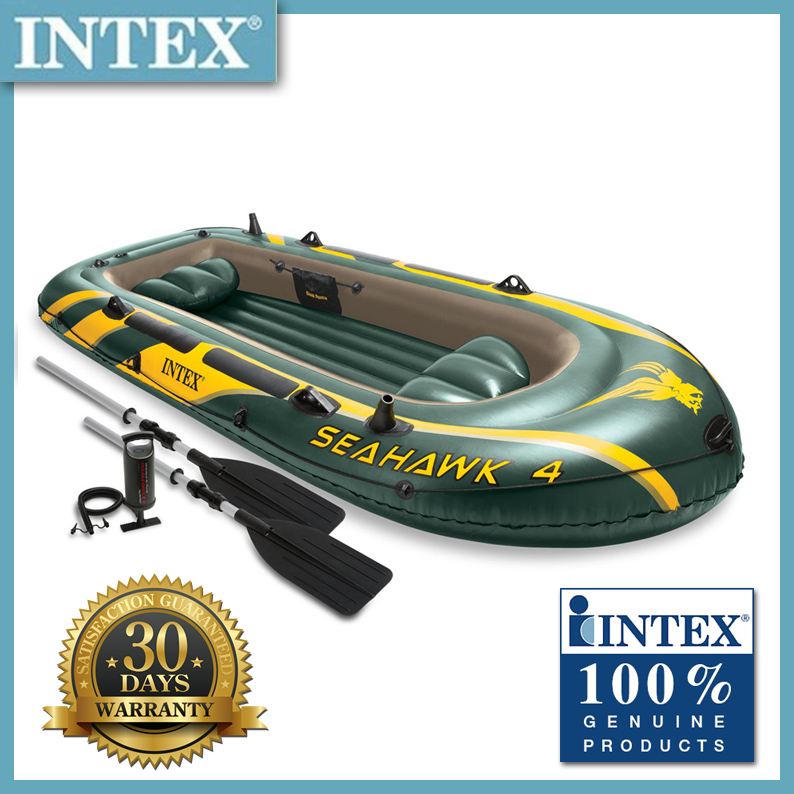 Intex 68351 Seahawk 4 Inflatable Boat Set | Lazada PH