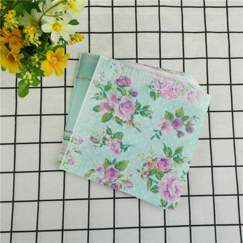 UG ???? Hot Sale design color printing paper napkins rose festive party ...