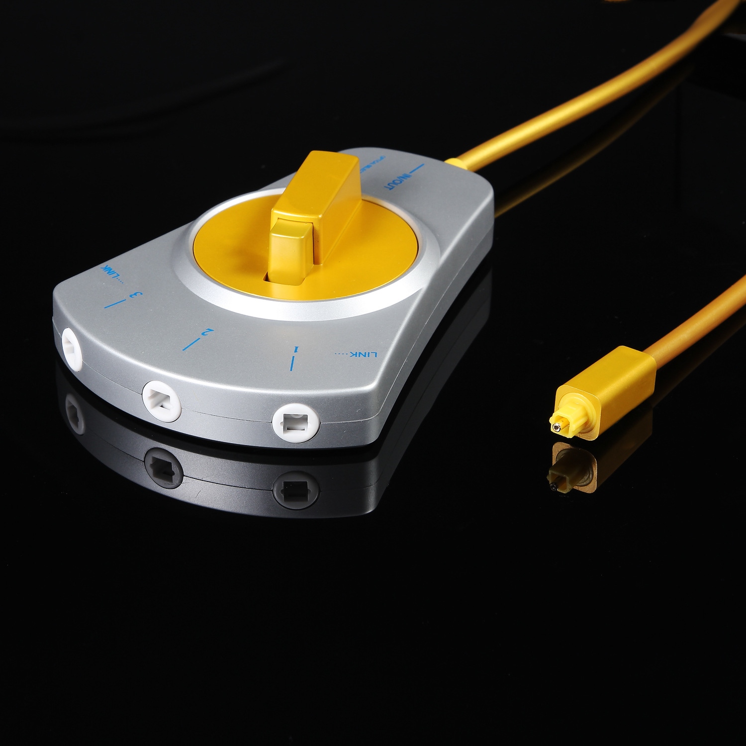 【cw】 3 Way Digital Toslink Switch SPDIF Optical Audio Switch Toslink ...