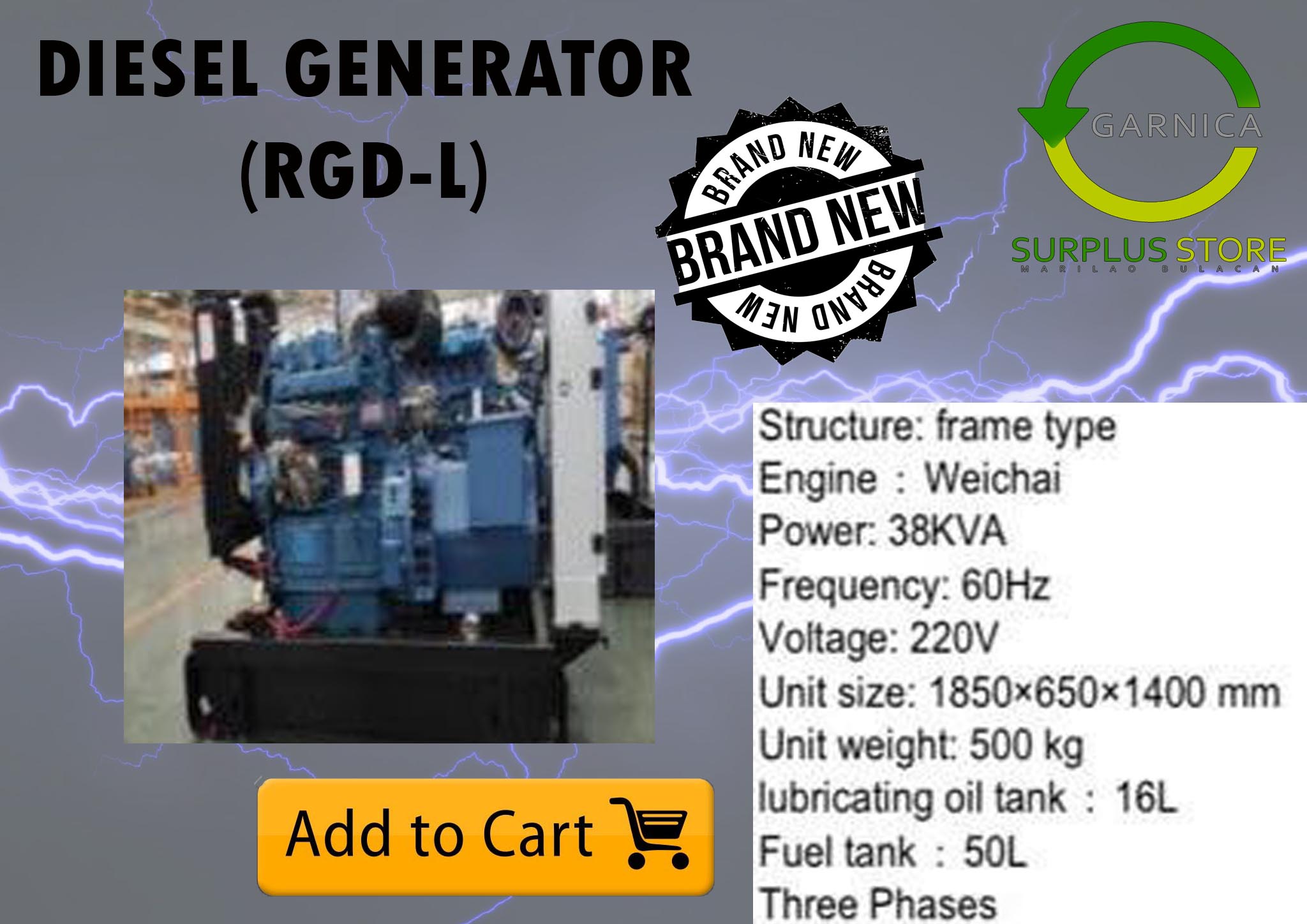 Diesel Generator Silent & Open Type | Lazada PH