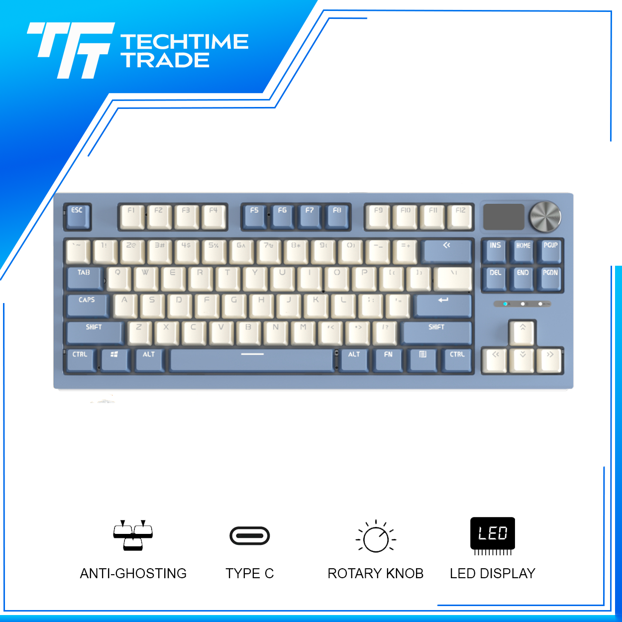 Langtu LT84 | 84 Keys | Tri-Mode/Wired | Hot-swappable | Mechanical ...