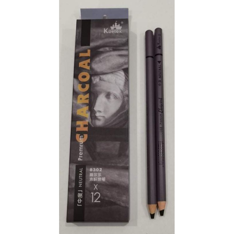 Pencil Kuelox Charcoal Pencil Hard ,Medium, Soft, extra Soft 12 pcs ...