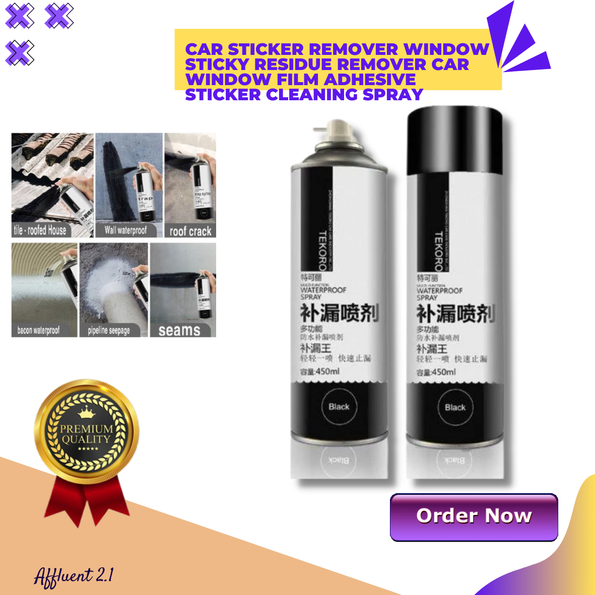 Tekoro Anti Leak Sealant Spray Waterproof Leak Repair Spray / sealant ...