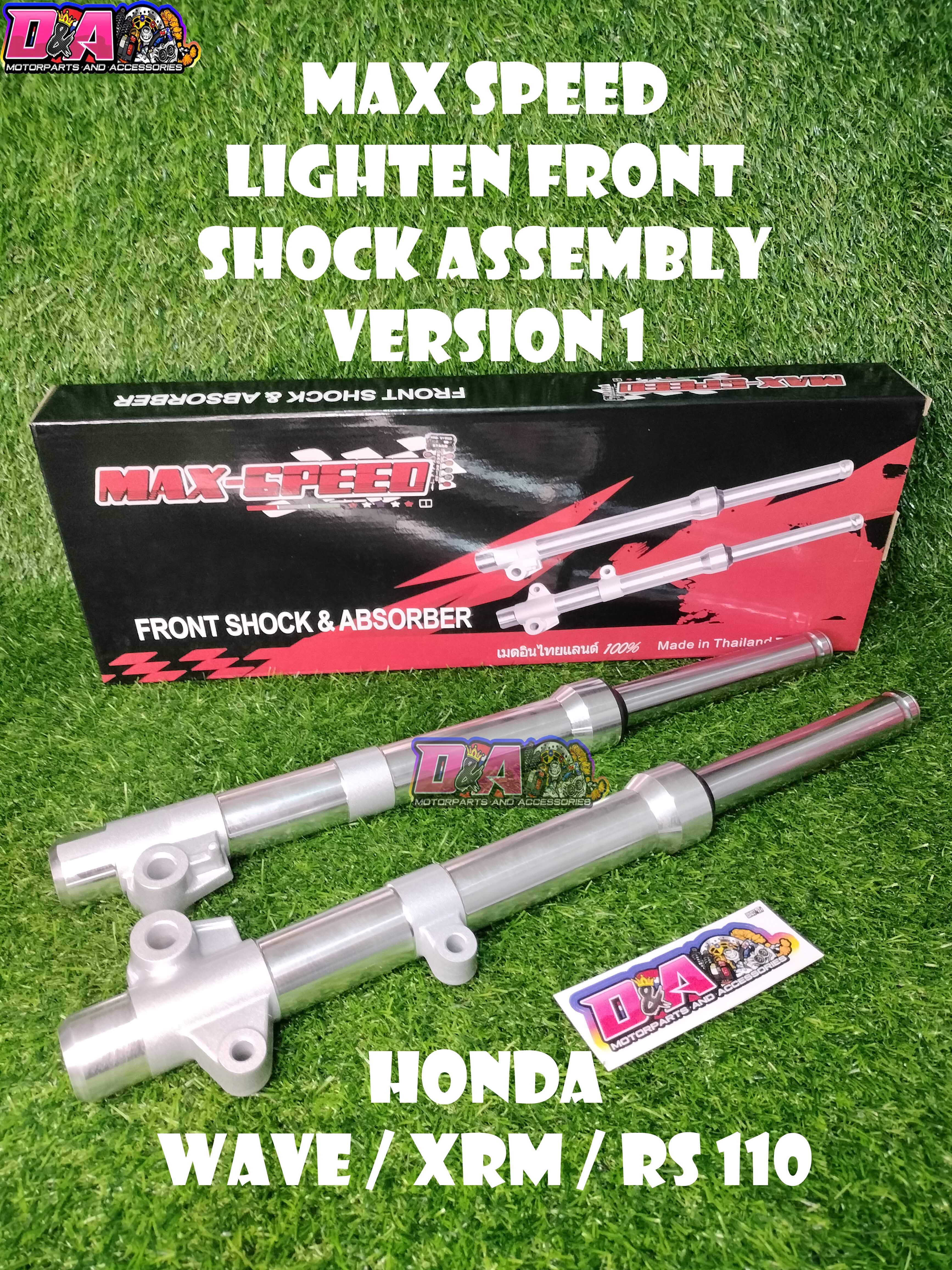 HONDA WAVE / XRM / SYM BONUS / RS 110 MAX SPEED LIGHTEN FRONT SHOCK ...