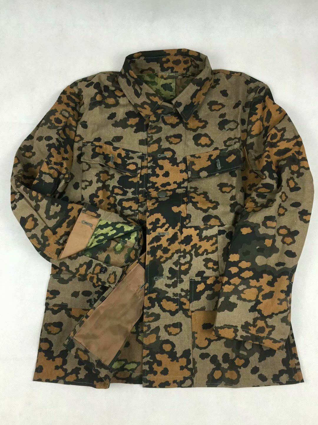 tomwang2012. WWII WW2 GERMAN ARMY ELITE M43 AUTUMN OAK LEAF CAMO TUNIC ...