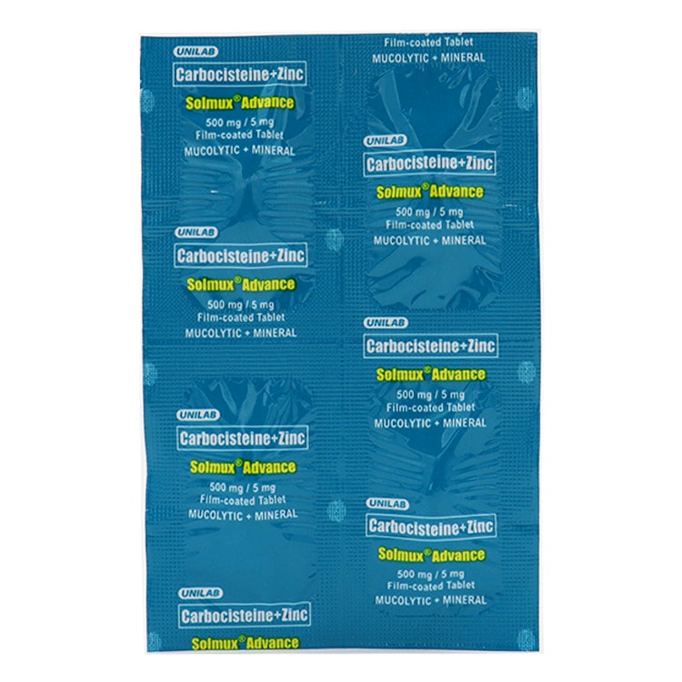 Solmux Advance 500 mg / 5 mg Tablet 20s | Lazada PH