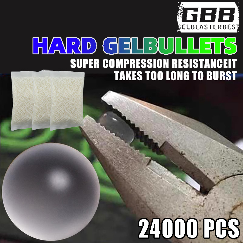 Milk White Water Bullet with Hardening and Toughening 7-8mm Gel Blaster ...