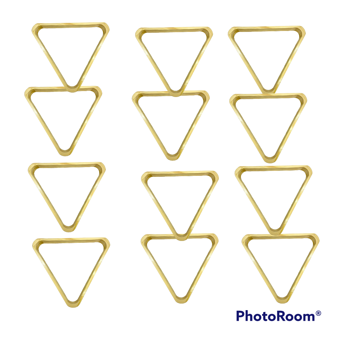 12 PCS 2 1/4 BILLIARD WOODEN TRIANGLE STANDARD SIZE / GAMIT SA BILYARAN ...