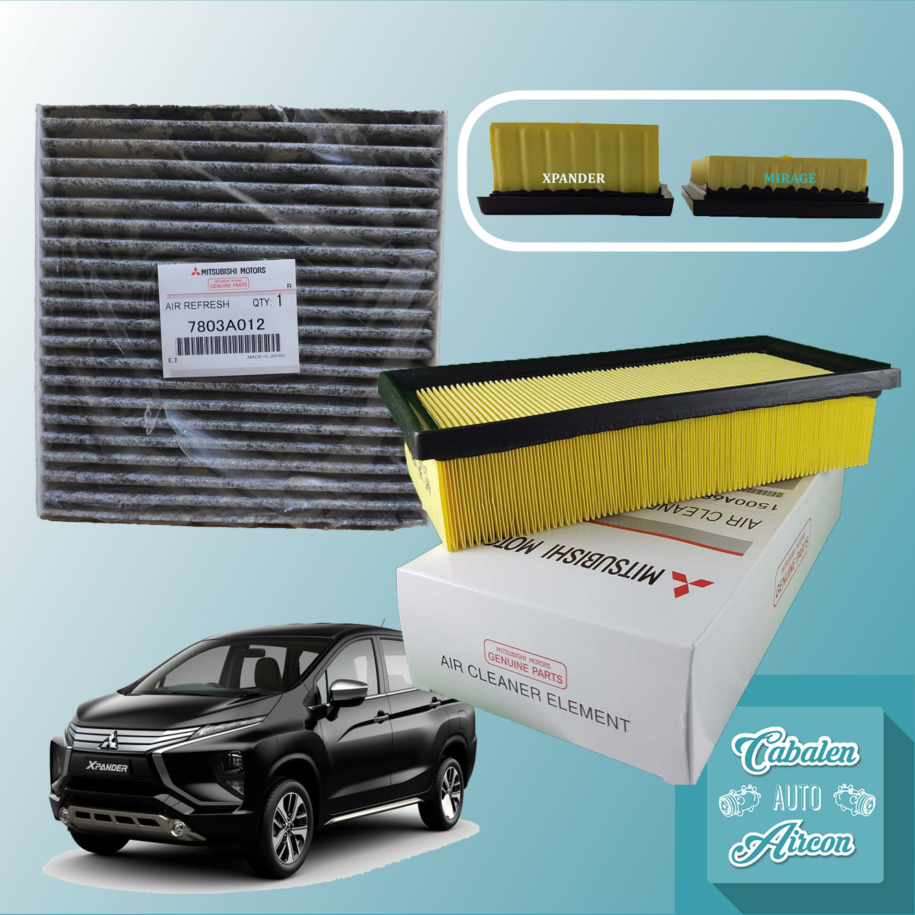 Charcoal Cabin and Air Filter Package for Mitsubishi XPANDER | Lazada PH
