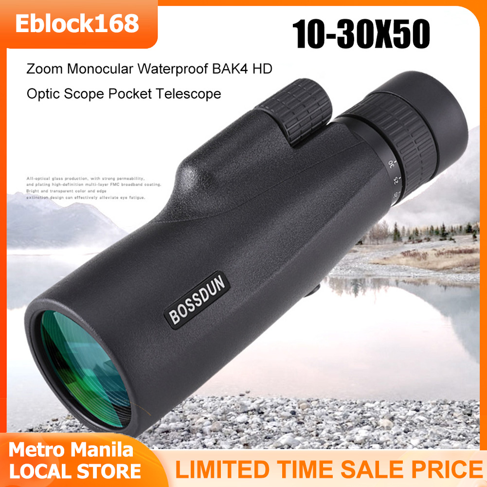 Monocular Telescope Zoom 10-30X50 Long Range High Definition Waterproof ...