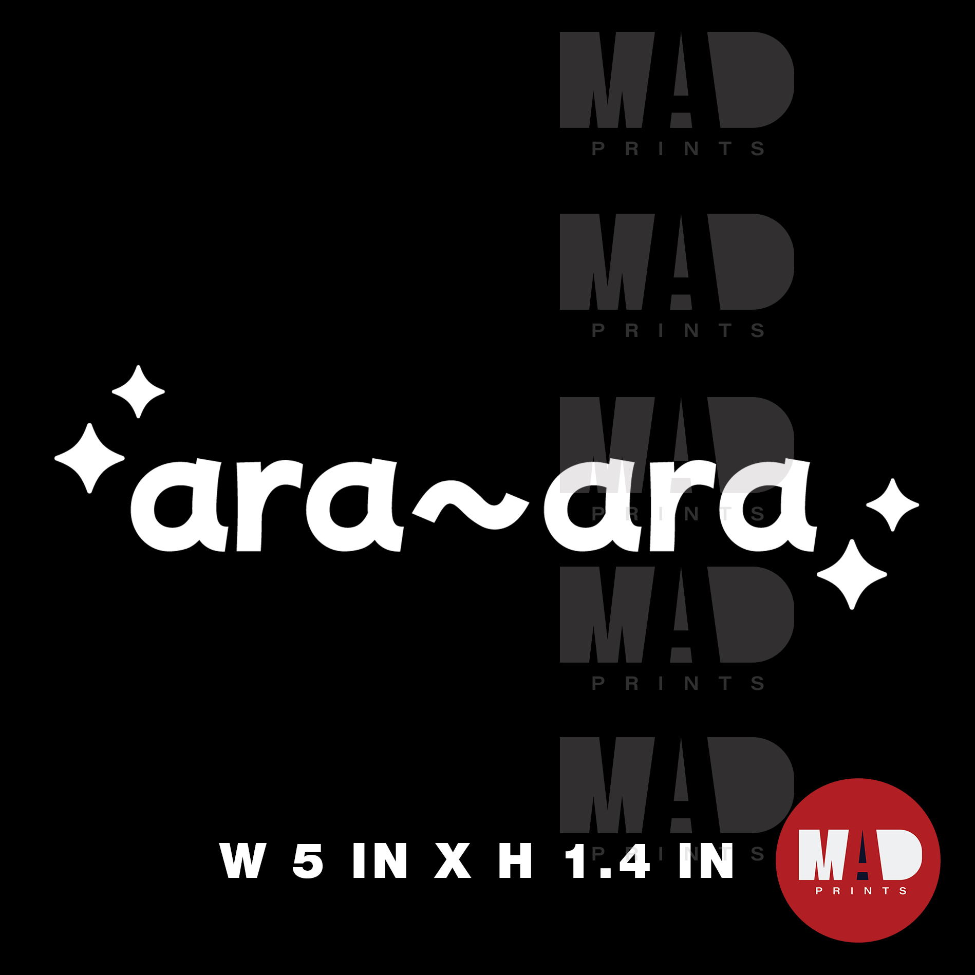 Ara-Ara Ecchi Manga Anime Japanese Phrase Decal Waterproof Sticker ...