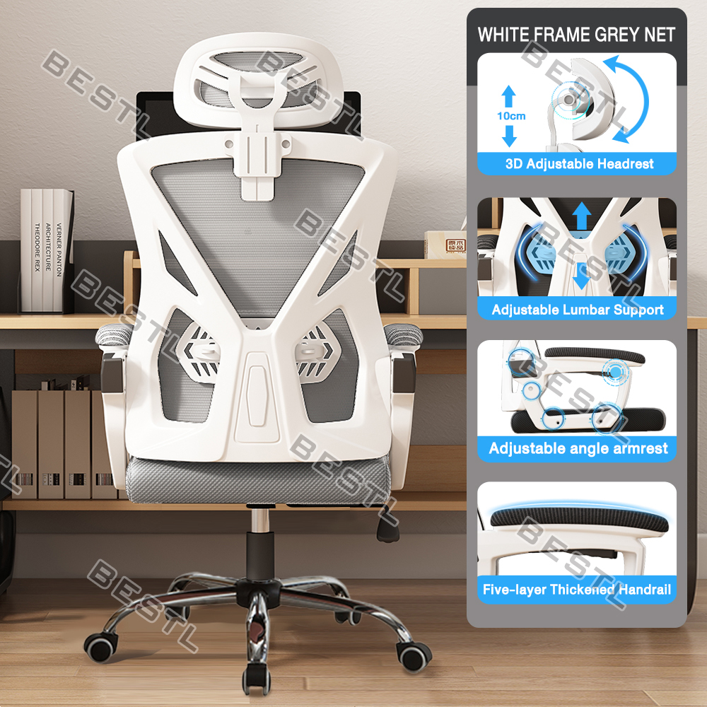 【Get 250 shipping discount】Korean Style Ergonomics Chair Office Chair ...